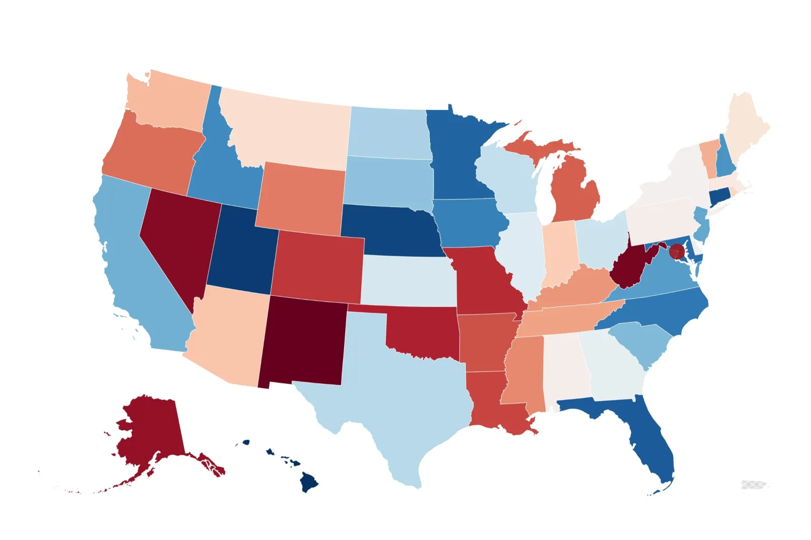 Map Shows States With Highest Drug Use Issues - Newsweek