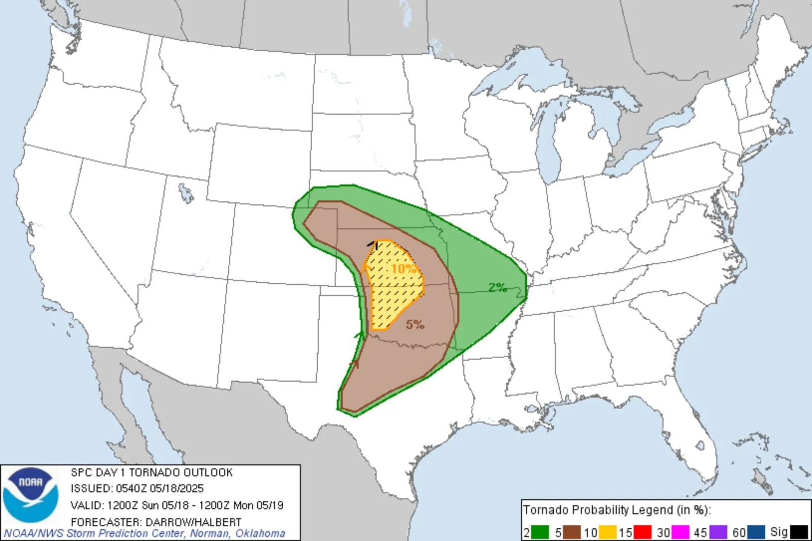 Tornado Update: Five States in Danger Zone After Deadly Storms - Newsweek