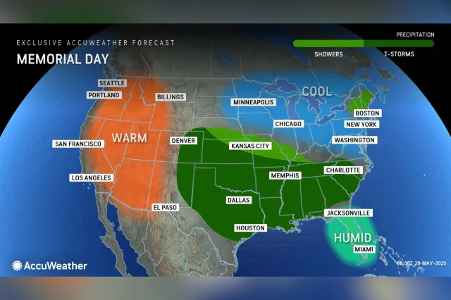 Memorial Day Weekend Forecast Maps Show Conditions Across US - Newsweek