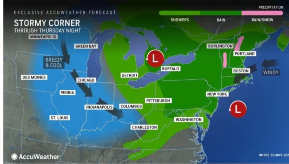 Map Shows States Getting Hit by Rare Nor’easter Storm This Week - Newsweek