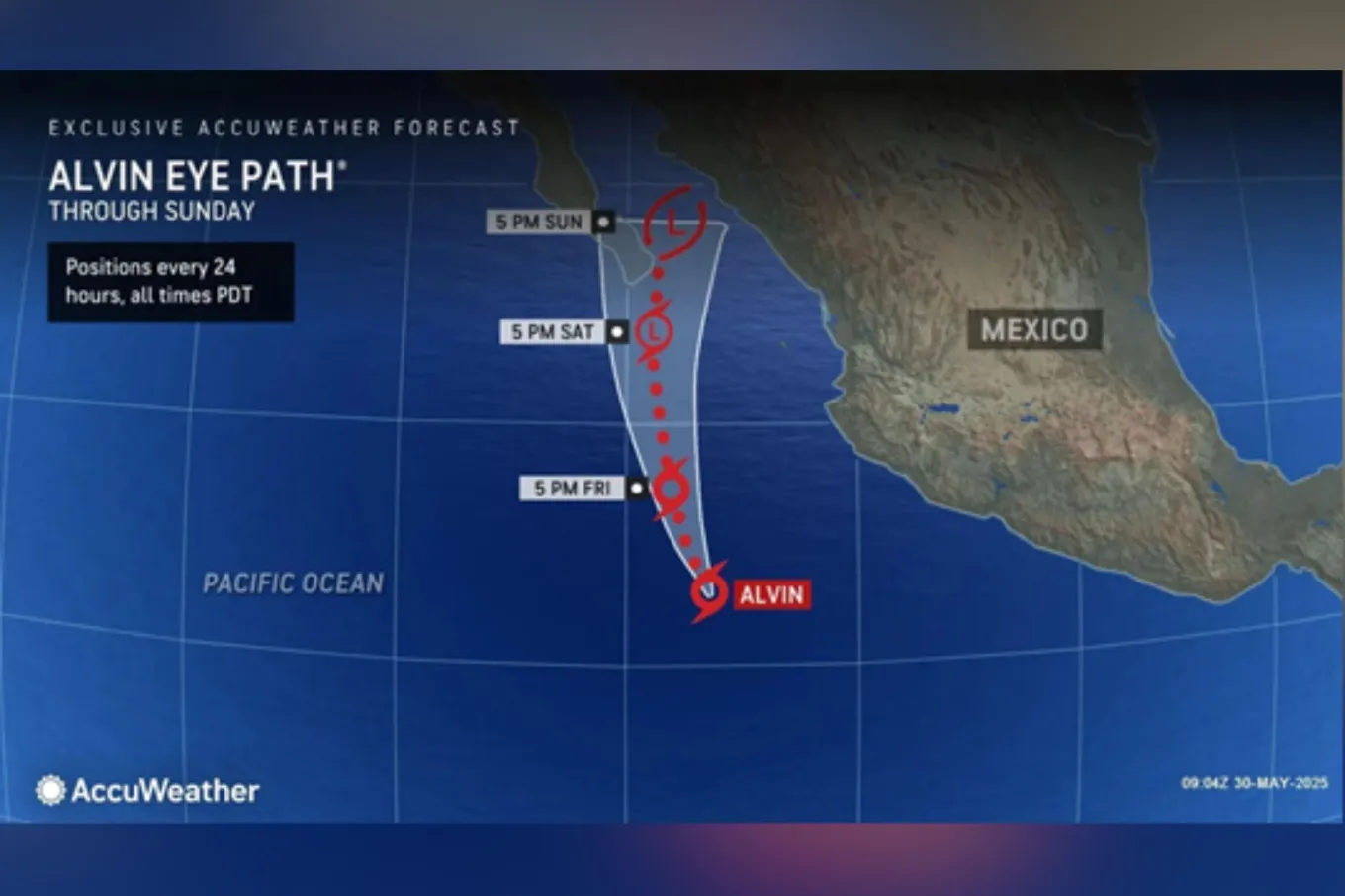 Tropical Storm Alvin Path Map, Update For Hurricane Season’s First ...