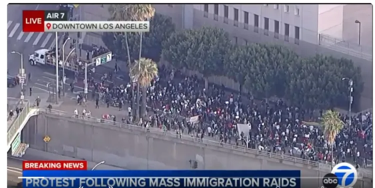 Hundreds in LA Protest ICE Raids as Mayor Says ‘We Will Not Stand for ...