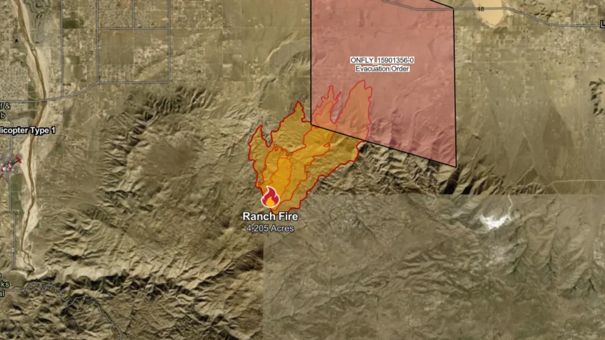 California Fire Map, Update as Ranch Fire Rapidly Spreads - Newsweek
