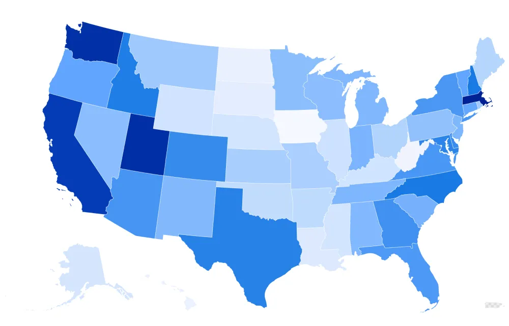 Map Shows US States With Best—And Worst—Economies - Newsweek