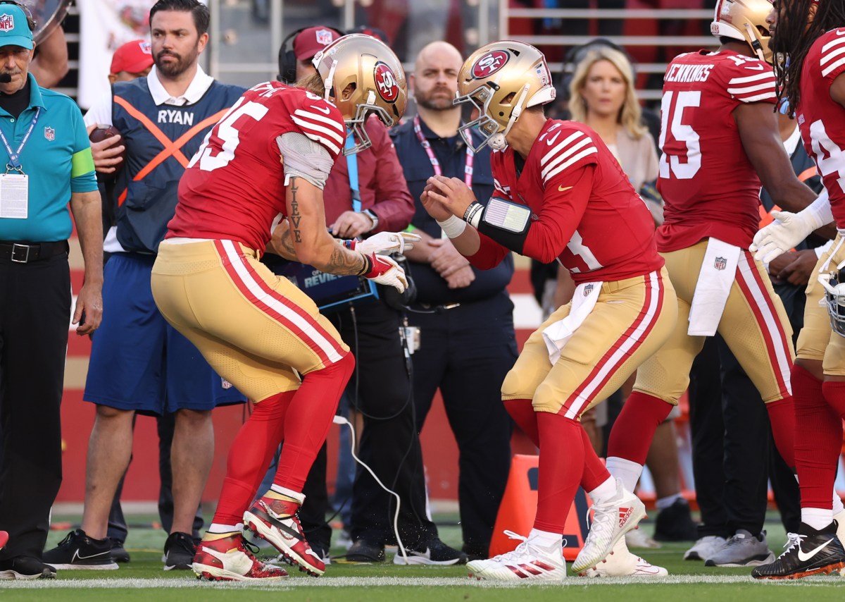 49ers' George Kittle Sends Hilarious Message About Brock Purdy - Newsweek