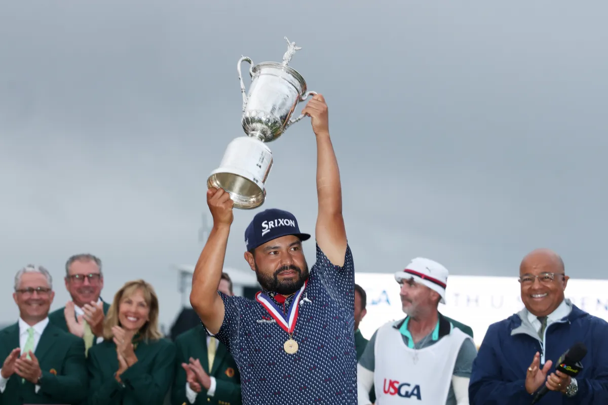 JJ Spaun's Immediate Epic Reaction to Winning U.S. Open - Newsweek