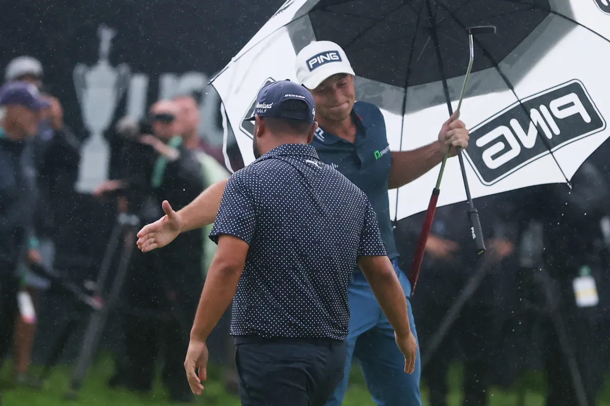 Viktor Hovland's 5-Word Reaction to JJ Spaun after U.S. Open Victory ...