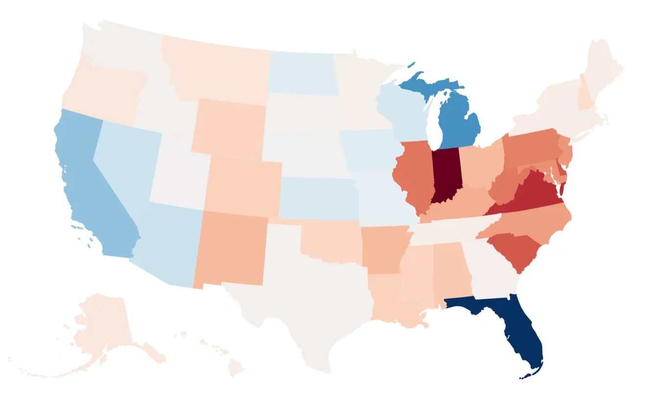 Map Shows Gas Prices Rises in US States - Newsweek