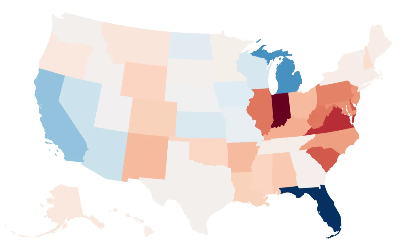 Map Shows Gas Prices Rises in US States - Newsweek