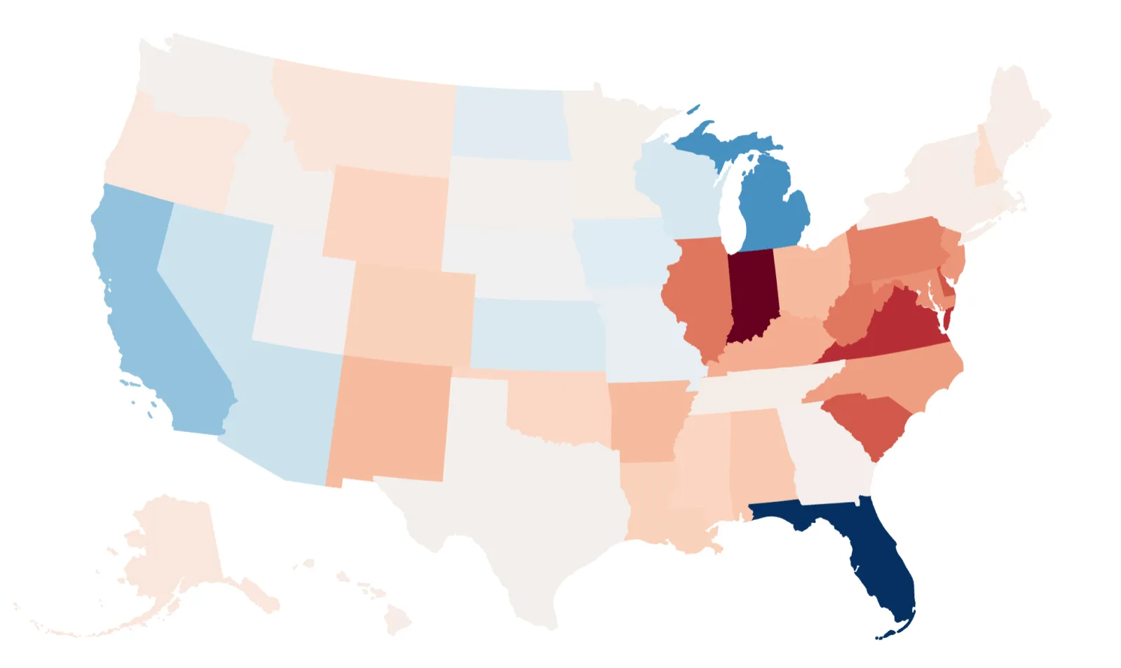 Map Shows Gas Prices Rises in US States - Newsweek