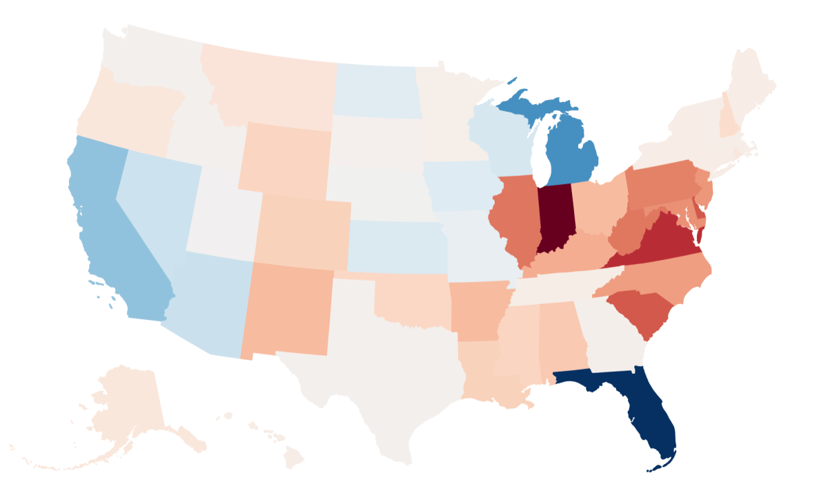 Map Shows Gas Prices Rises in US States - Newsweek