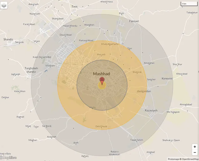 Nuclear Bomb Map Shows Impact of US Weapons on Iran - Newsweek