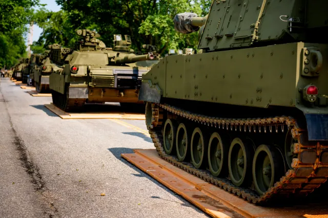 Woman Killed by Trump Military Parade Convoy Carrying Tank - Newsweek