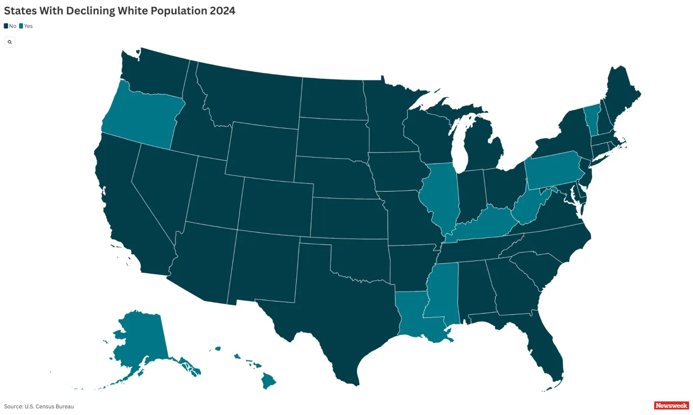 Census Data Shows Where US White Population Is in Decline - Newsweek