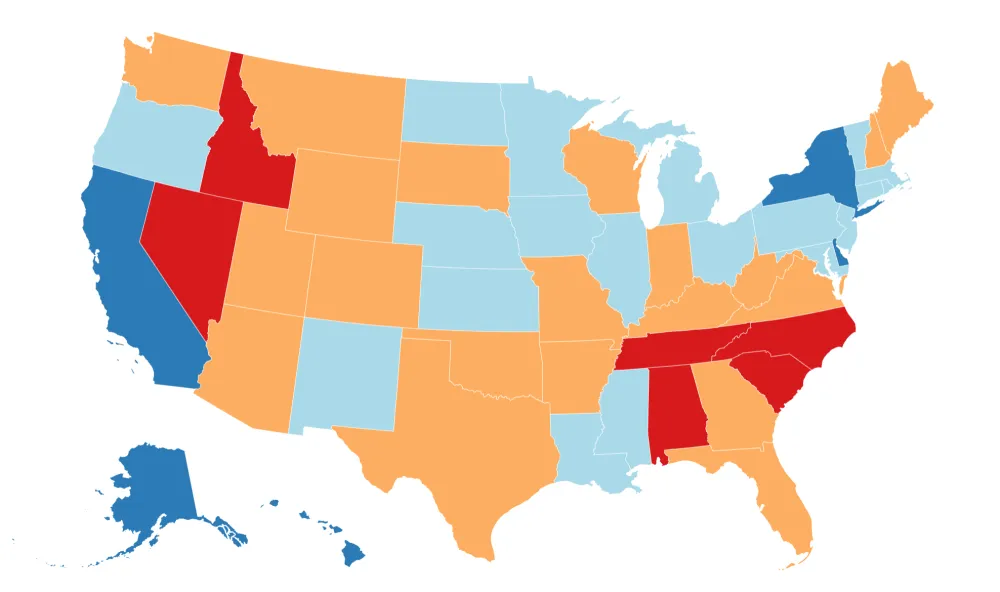 Map Shows States Americans Are Moving From and To - Newsweek