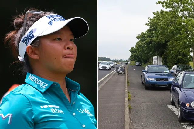LPGA: Megan Khang Literally Stops Traffic with Unreal Shot By the Road ...