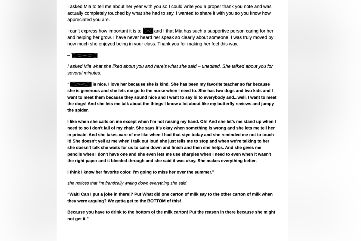 Mom Asks Daughter What She Likes About 2nd Grade Teacher—Answer Goes ...