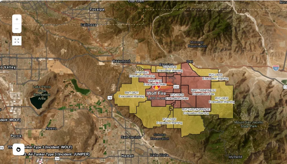 California Fire Evacuation Map Shows Where People Told to ‘Leave Now ...