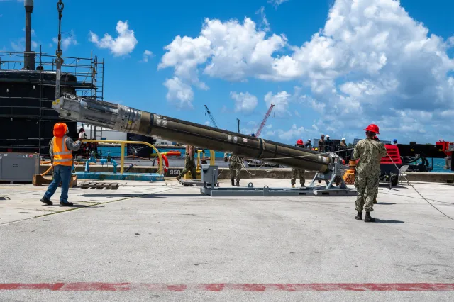 Photos Show US Submarine Loading Cruise Missiles at Frontline Pacific ...