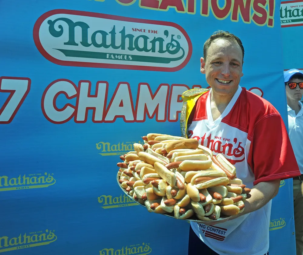 Where to Watch Joey Chestnut's Return: Live Stream Fourth of July Hot ...