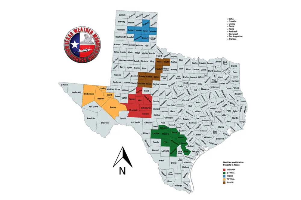 Map Shows Where Cloud Seeding Takes Place in Texas - Newsweek