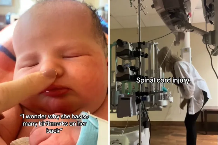 Mom Notices Baby Has Birthmarks on Back, Then Comes Heartbreaking ...