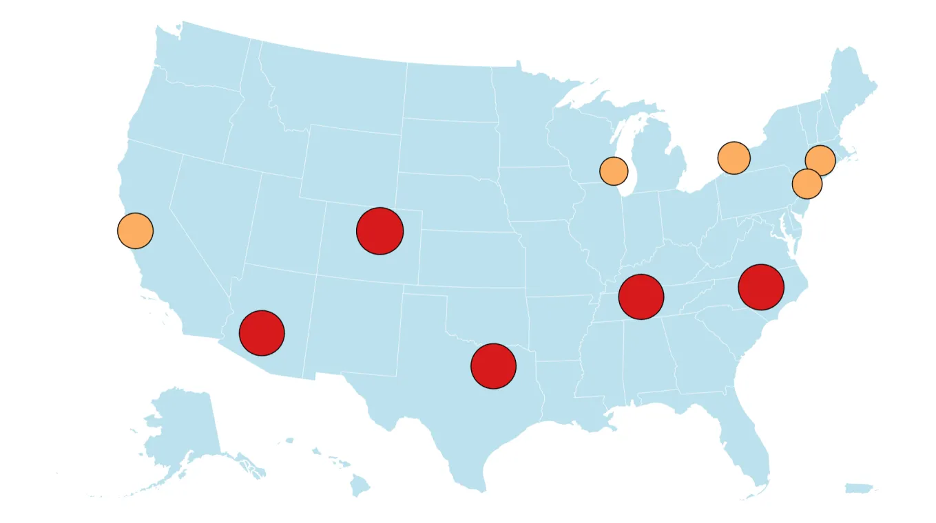 Map Shows Covid Boomtowns Suffering Worst Home Price Cuts - Newsweek