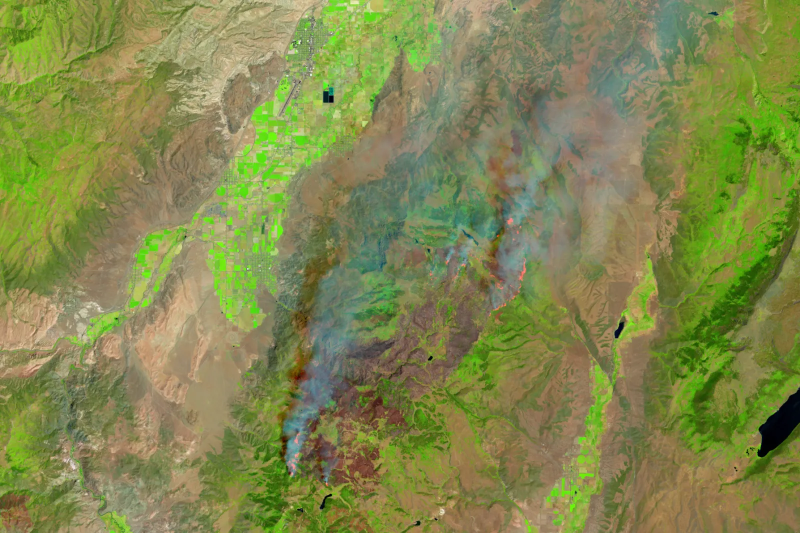 NASA Satellite Shows Vast Spread of Utah Fire - Newsweek