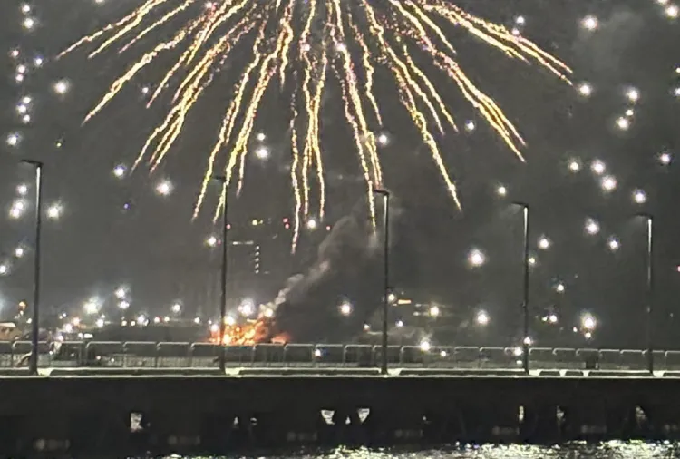 Fireworks Accident Sets Barge on Fire: Video - Newsweek