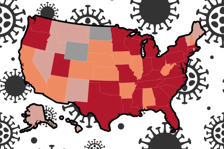 Map Shows States Where COVID Is Rising - Newsweek