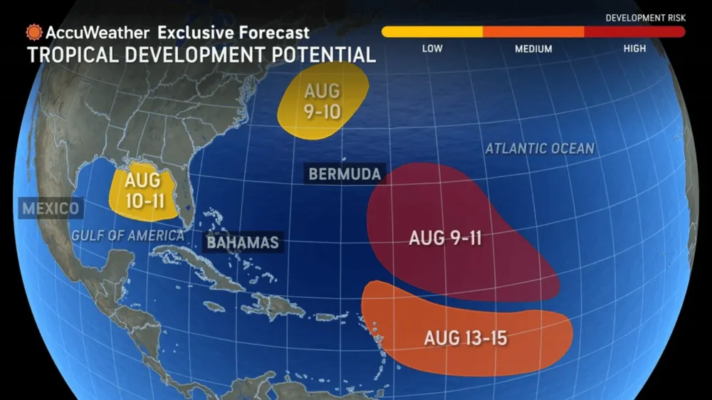 Map Shows Tropical Storm Timeline as Experts Predict 5 Storms This ...