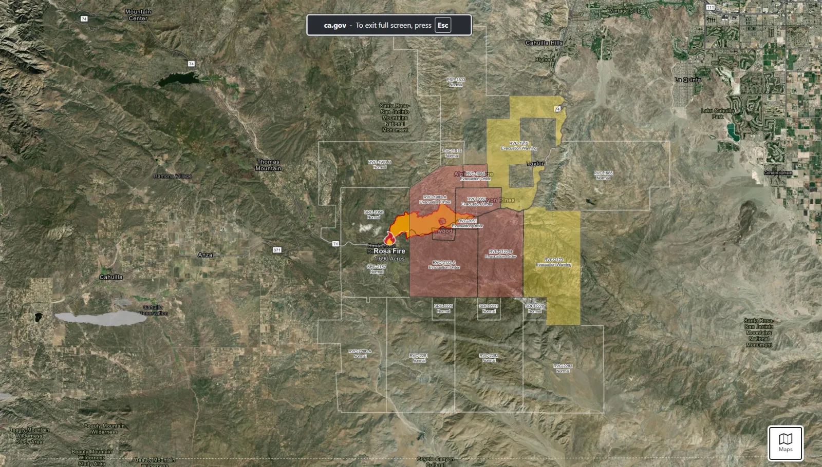 California Wildfire Expands to Nearly 5,000 Acres, Destroys Homes ...