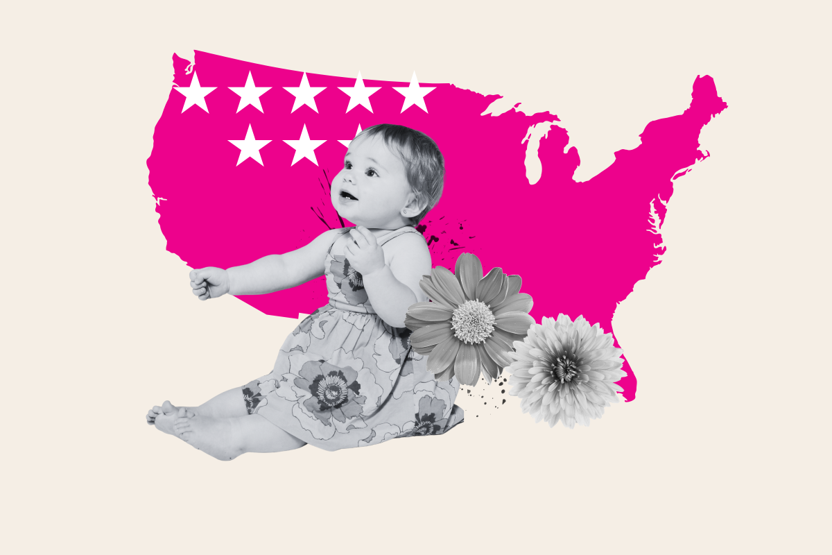 Map Reveals Most Popular Baby Girl Names in Each State - Newsweek