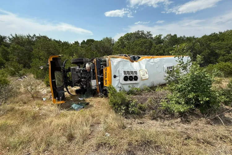 Texas Leander ISD School Bus Crash: 12 Hospitalized After Bus Rolls ...
