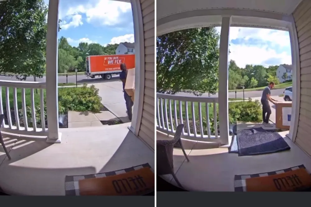 Doorbell Cam Films Driver Drop Order—Owner Stunned When He Picks It Up ...