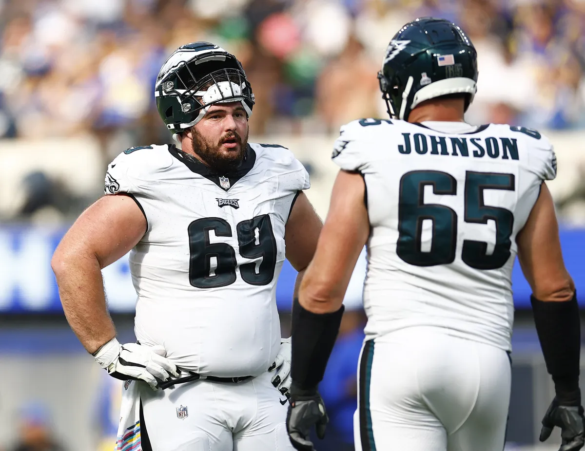 Eagles' Landon Dickerson Goes Viral in Post-Surgery Moment - Newsweek