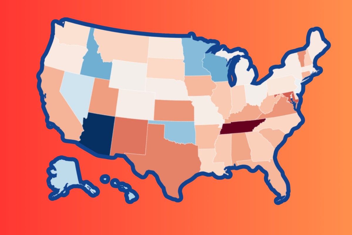 Map Shows States Getting Better and Worse to Live - Newsweek