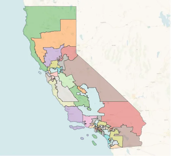 Map Shows Democratic Plan for New California Districts - Newsweek