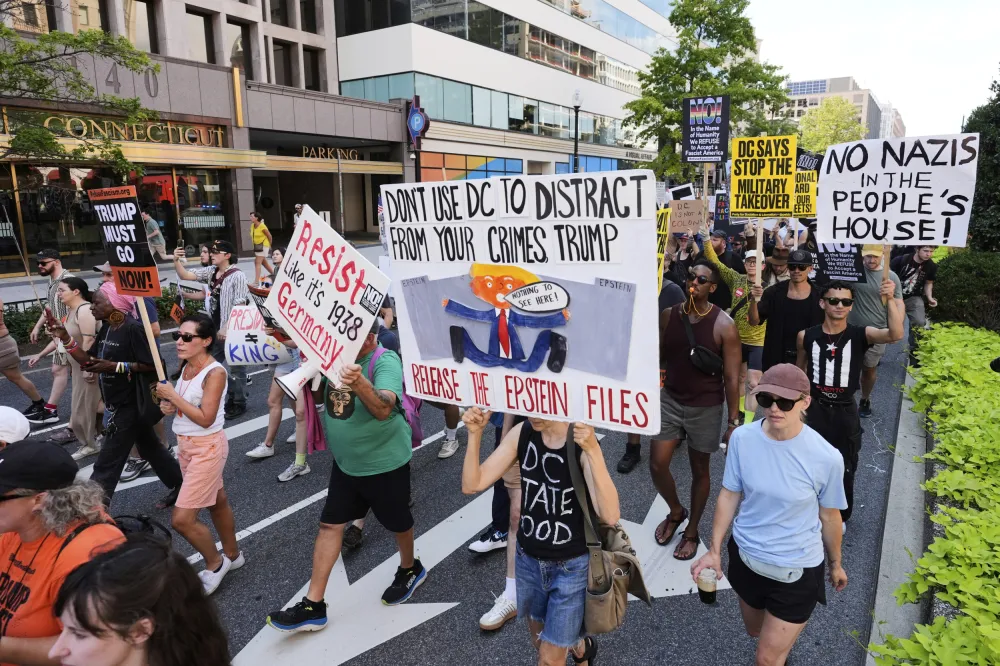 D.C. Residents Protest Trump’s Federal Police Takeover Plan - Newsweek