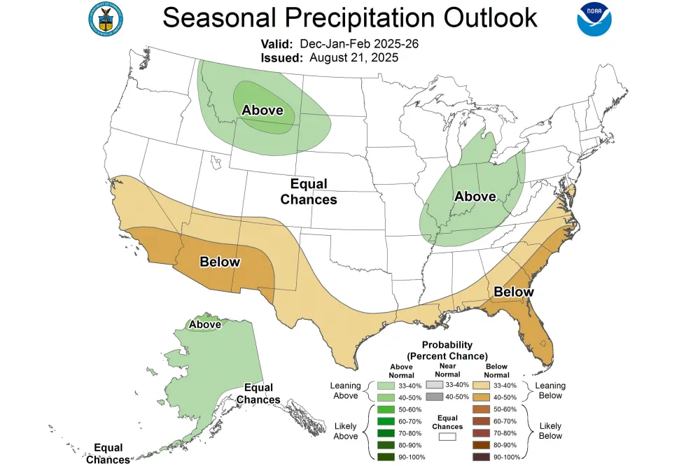 Maps Show Potential La Niña Impact for Winter 2025-2026 - Newsweek