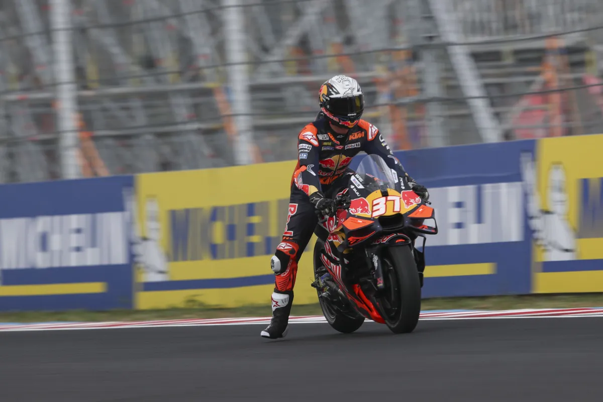 MotoGP Bike Goes Flying in Horrific Crash, Cameraman Narrowly Escapes ...