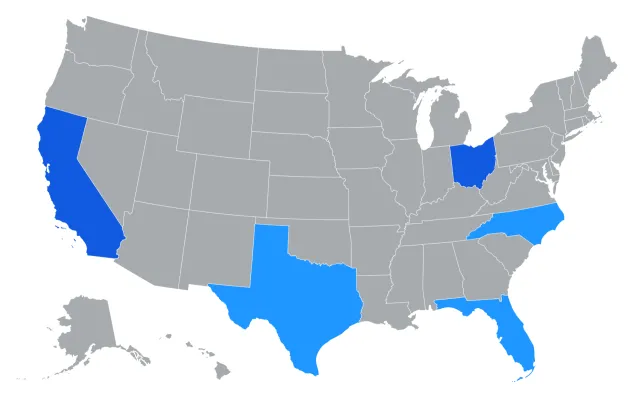 Map Shows Where Gavin Newsom is Leading Democratic 2028 Primary Polls ...