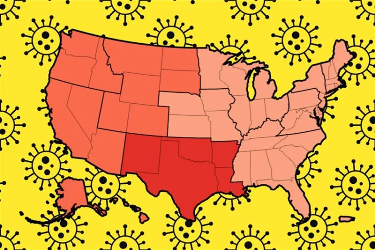 Map Shows Rising COVID Cases as Stratus Variant Spreads - Newsweek