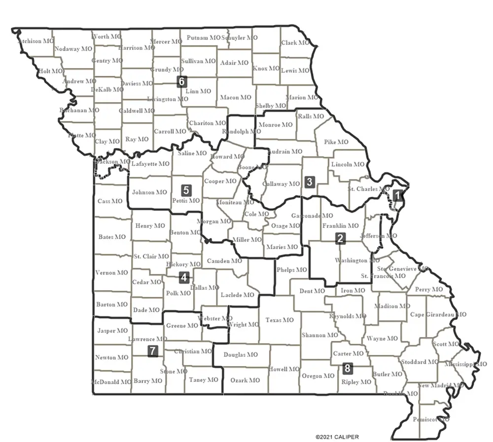 New Redistricting Map Revealed For Missouri, As Texas Signs Redraw Into Law - Newsweek