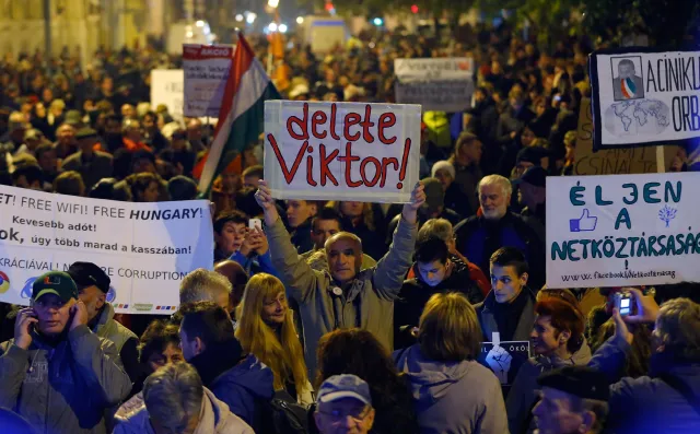 Hungarian Internet Tax Protesters Aim to Be New Opposition Force - Newsweek