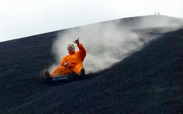 Volcano Boarding Down Nicaragua’s ‘Black Hill’ - Newsweek