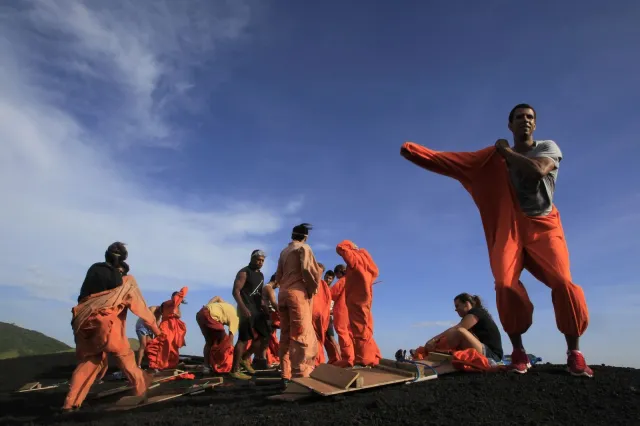 Volcano Boarding Down Nicaragua’s ‘Black Hill’ - Newsweek