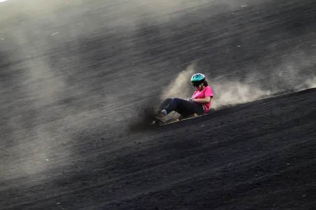 Volcano Boarding Down Nicaragua’s ‘Black Hill’ - Newsweek