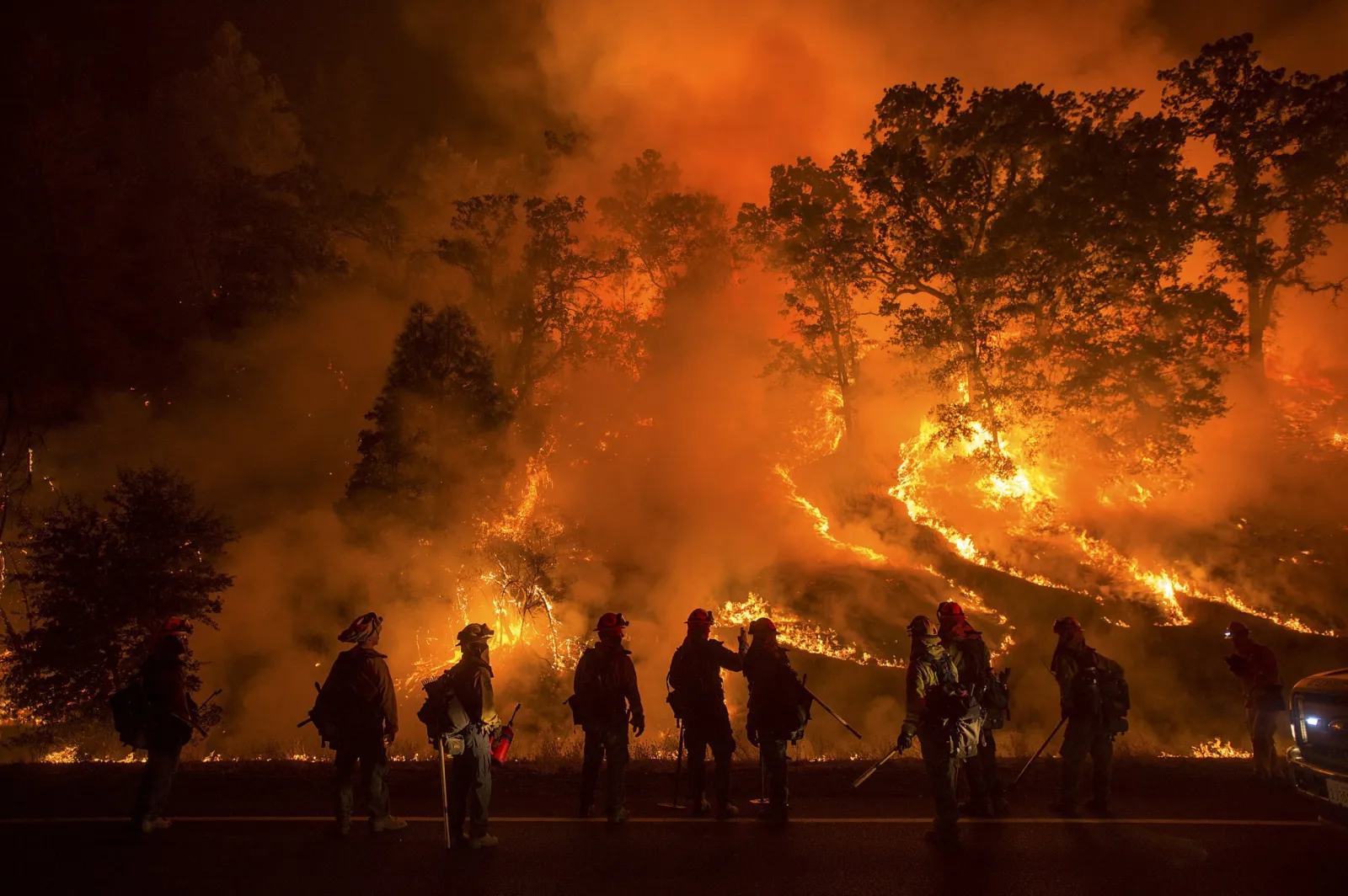 Raging California Wildfires Kill One Woman, Force Thousands to Flee ...