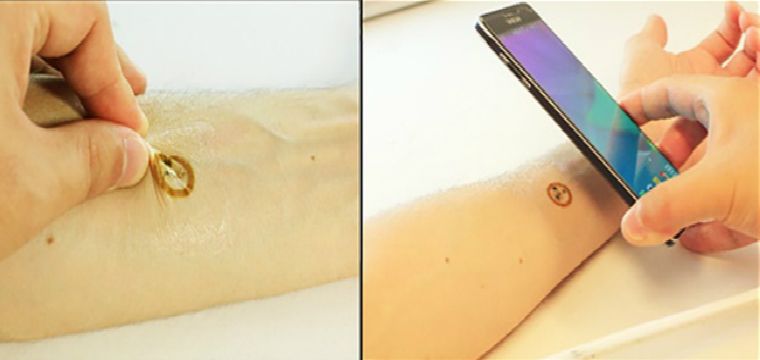 Electronic ‘Tattoo’ Powered by Smartphone Monitors Wearer’s Health ...